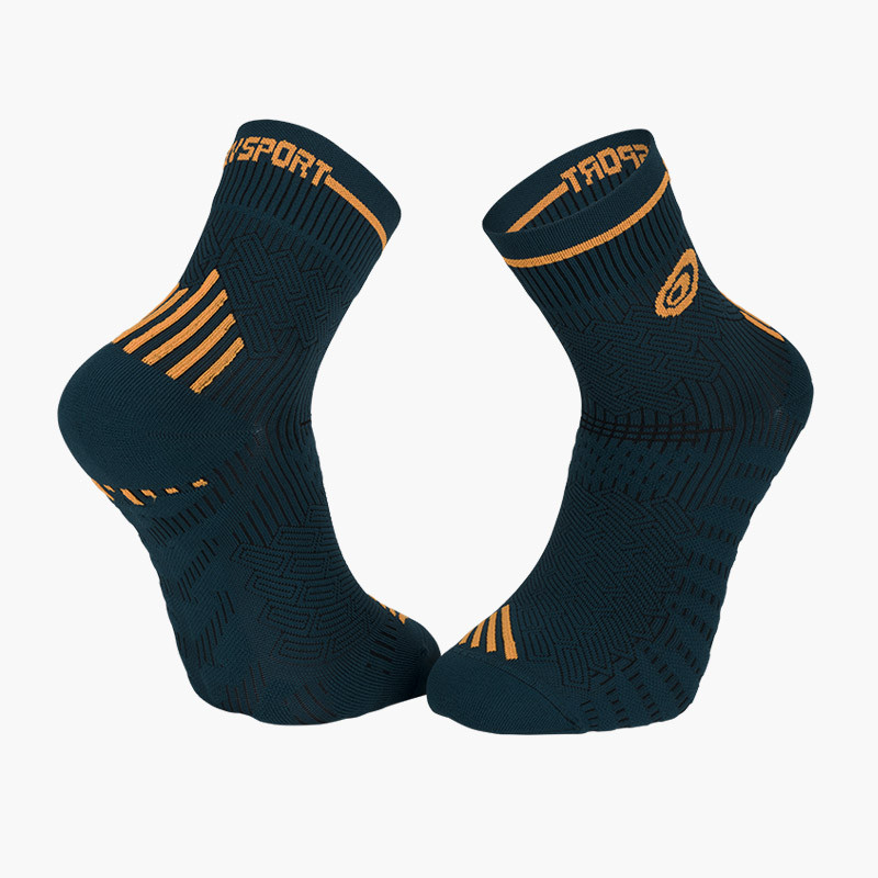 Made in France | Green-orange running socks