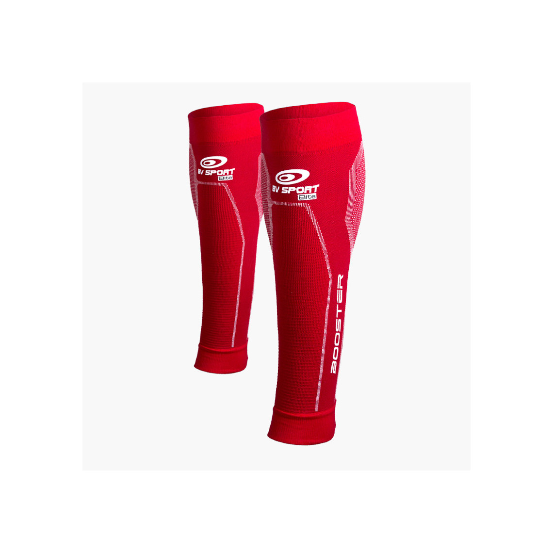 BV SPORT | Sleeves Booster Elite red | Calf Compression sleeves for running