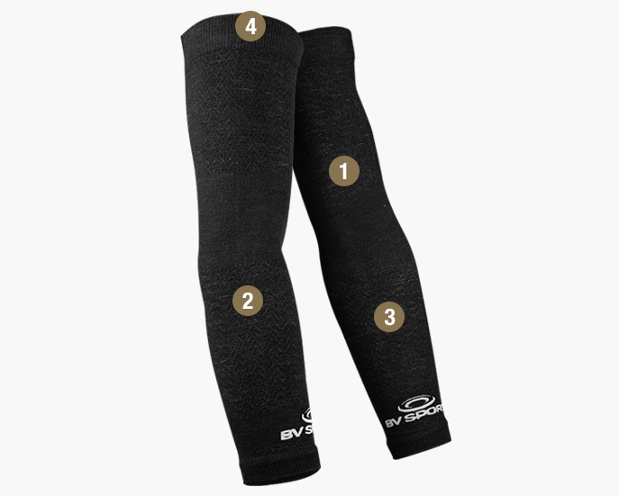 BV SPORT | ARX EVO armsleeves merino | Multisport accessory